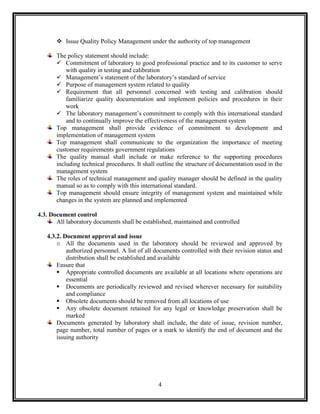 Implementation of ISO 17025 -summary | PDF