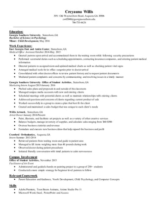 Creyauna Willis RESUME comp | DOCX