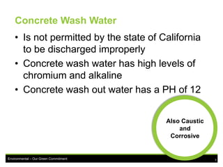 Concrete Wash Out | PPT