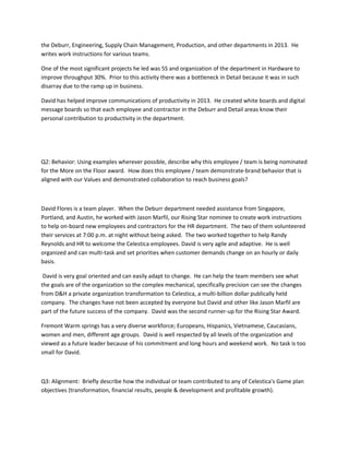 Game Changer Award Nomination 2013 | DOC