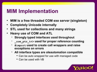 MIM Architecture Overview | PPT