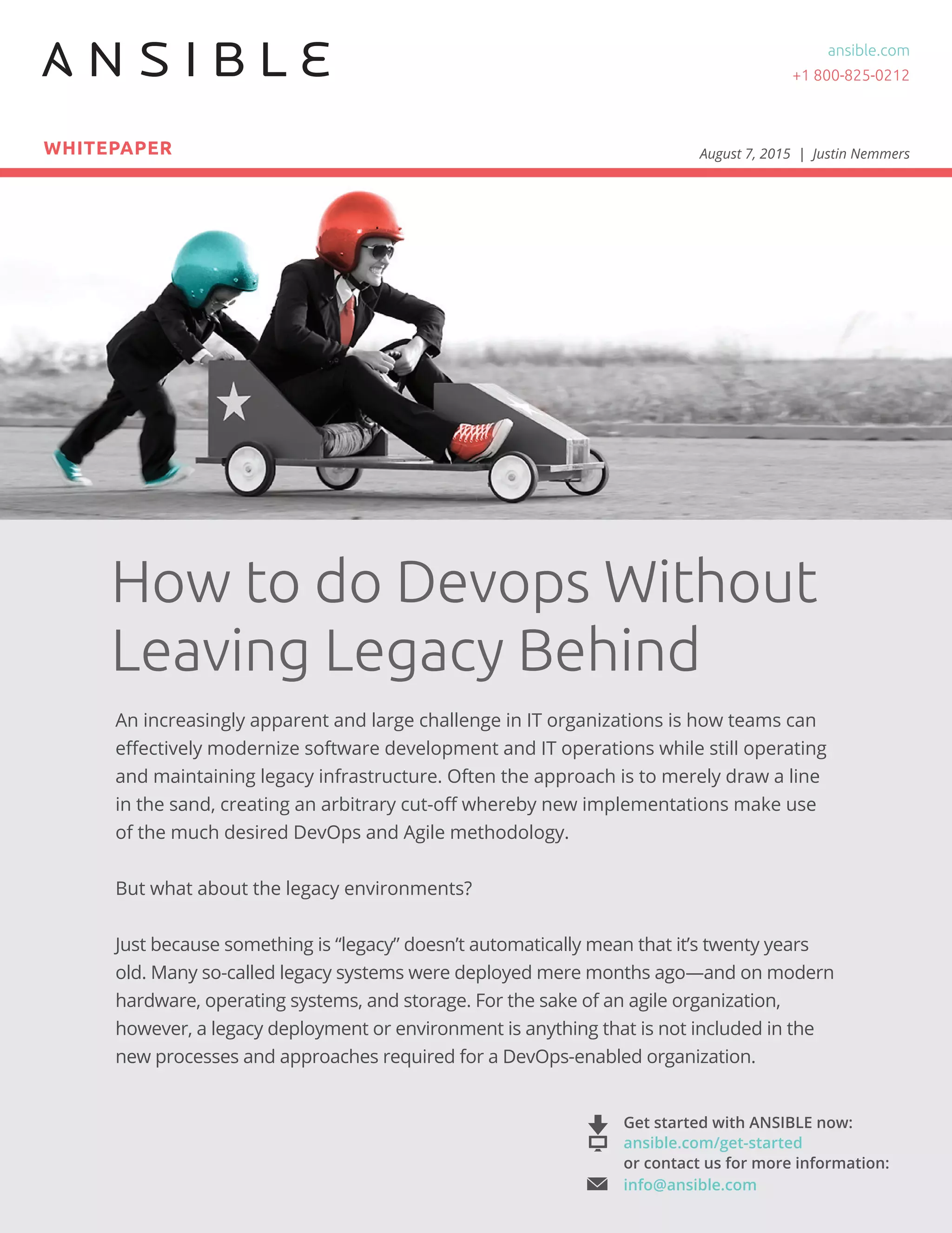 Devops_and_Legacy_Ansible | PDF | Operating Systems | Computer Software and Applications