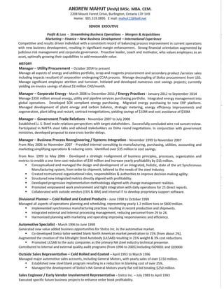 Andy Mahut CV Jan 2017 | PDF