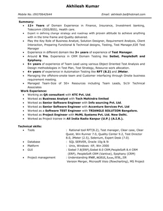Akhilesh Kumar_ Resume | DOC