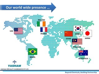 Yasham Specialty Ingredients Pvt Ltd_Business Presentation | PDF