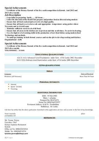 bandula cv | DOCX