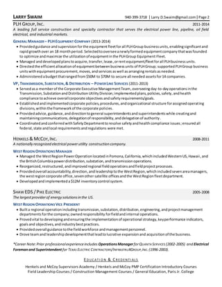 Larry Swaim resume | PDF