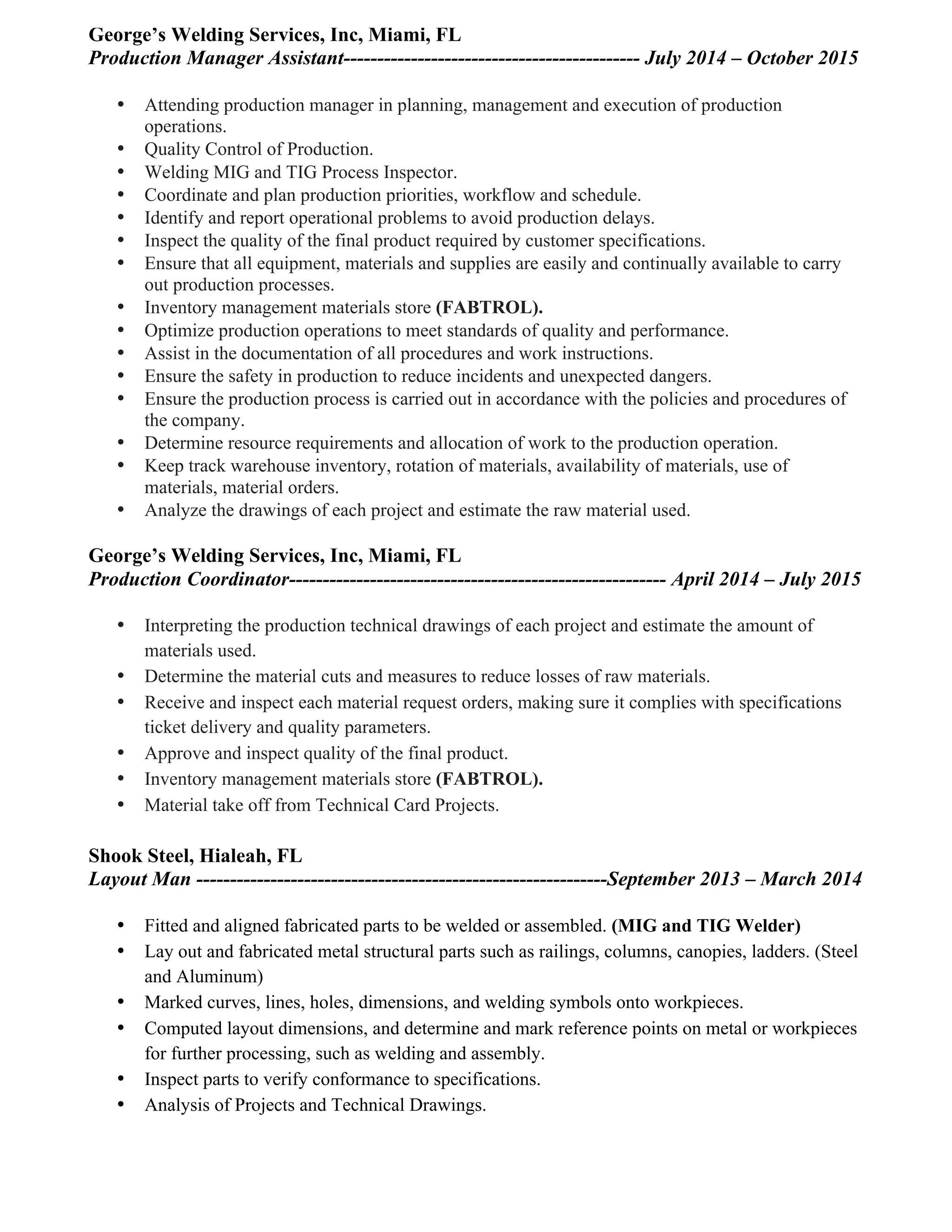 robert ballesteros resumee | PDF | Manufacturing Industry | Industries