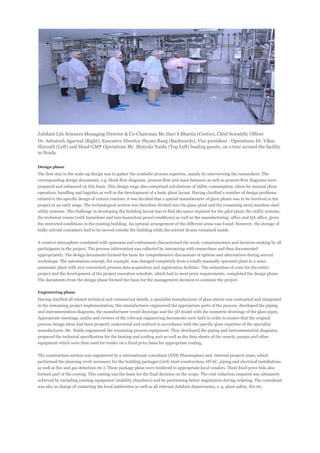 Design,construction of Pilot plant for NCEs | PDF