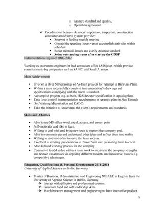 Mohammad Alfaraj CV 2015 | PDF | Civil Engineering Industry | Industries