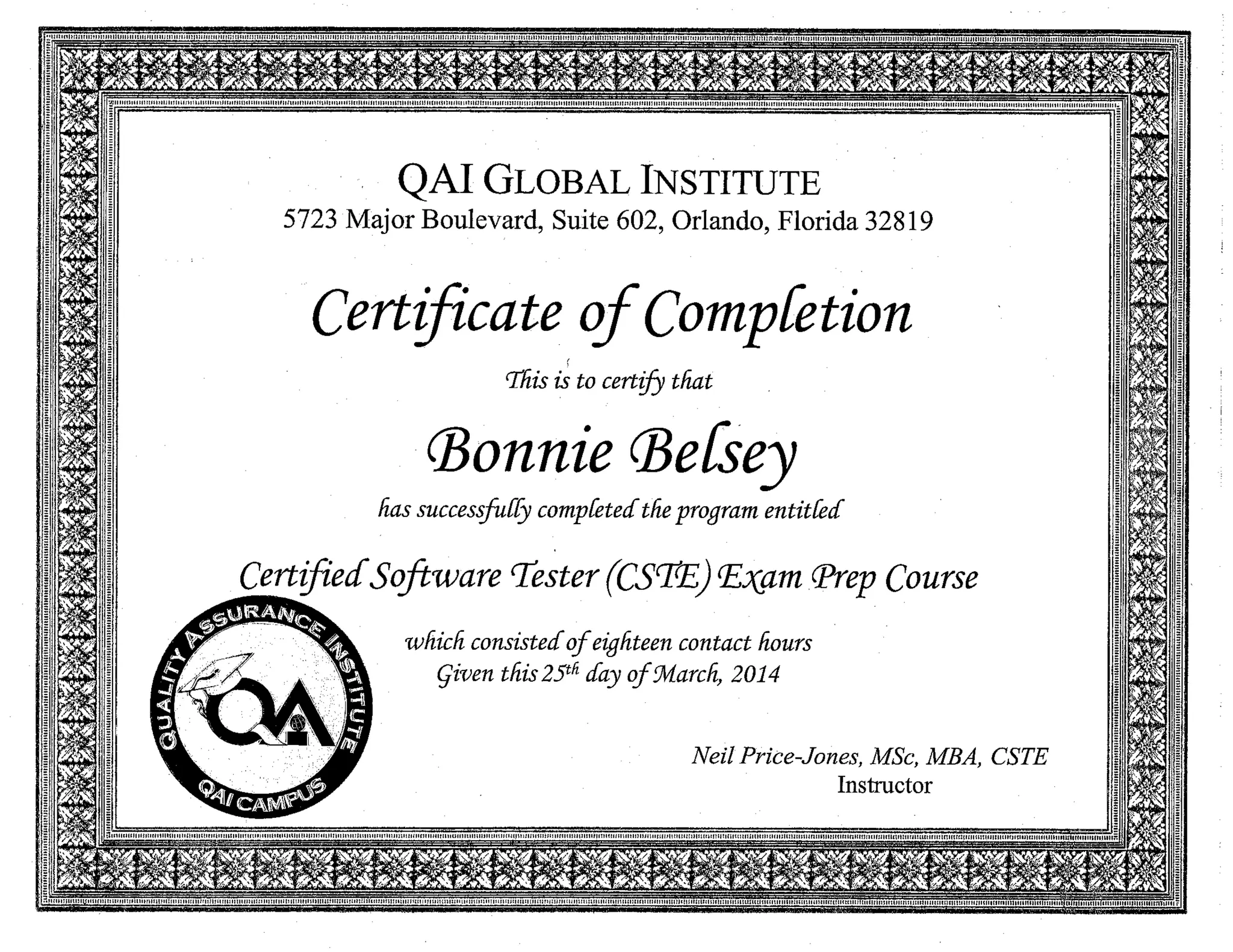 Scan of certification - expiry date 11-2017 | PDF