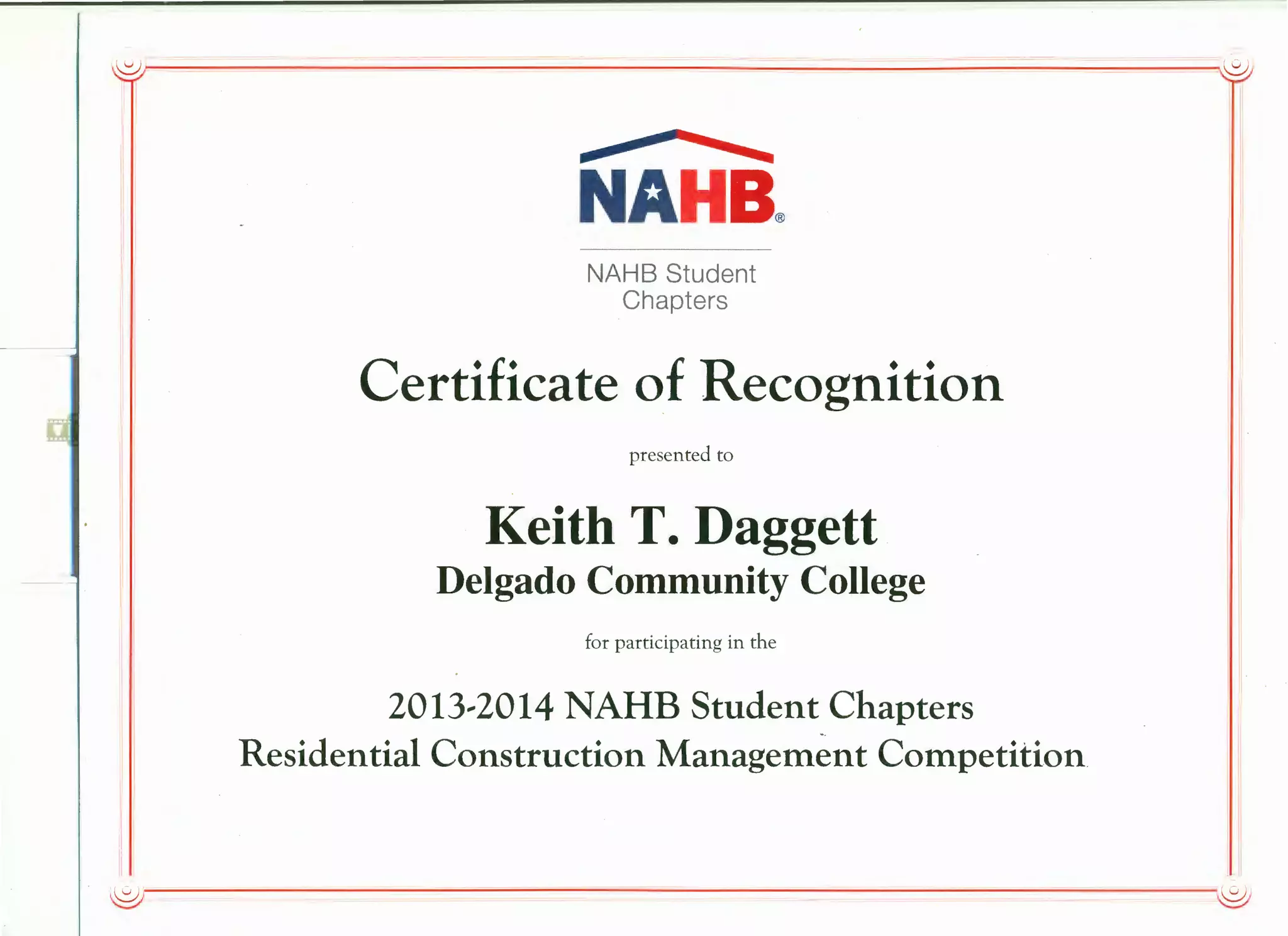 NAHB IBC-RCMC Certificate | PDF