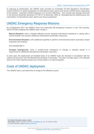 UNDAC Concept Paper_ENG | PDF | Disasters
