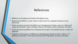 MDG and India | PPTX
