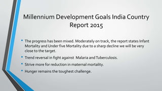 MDG and India | PPTX