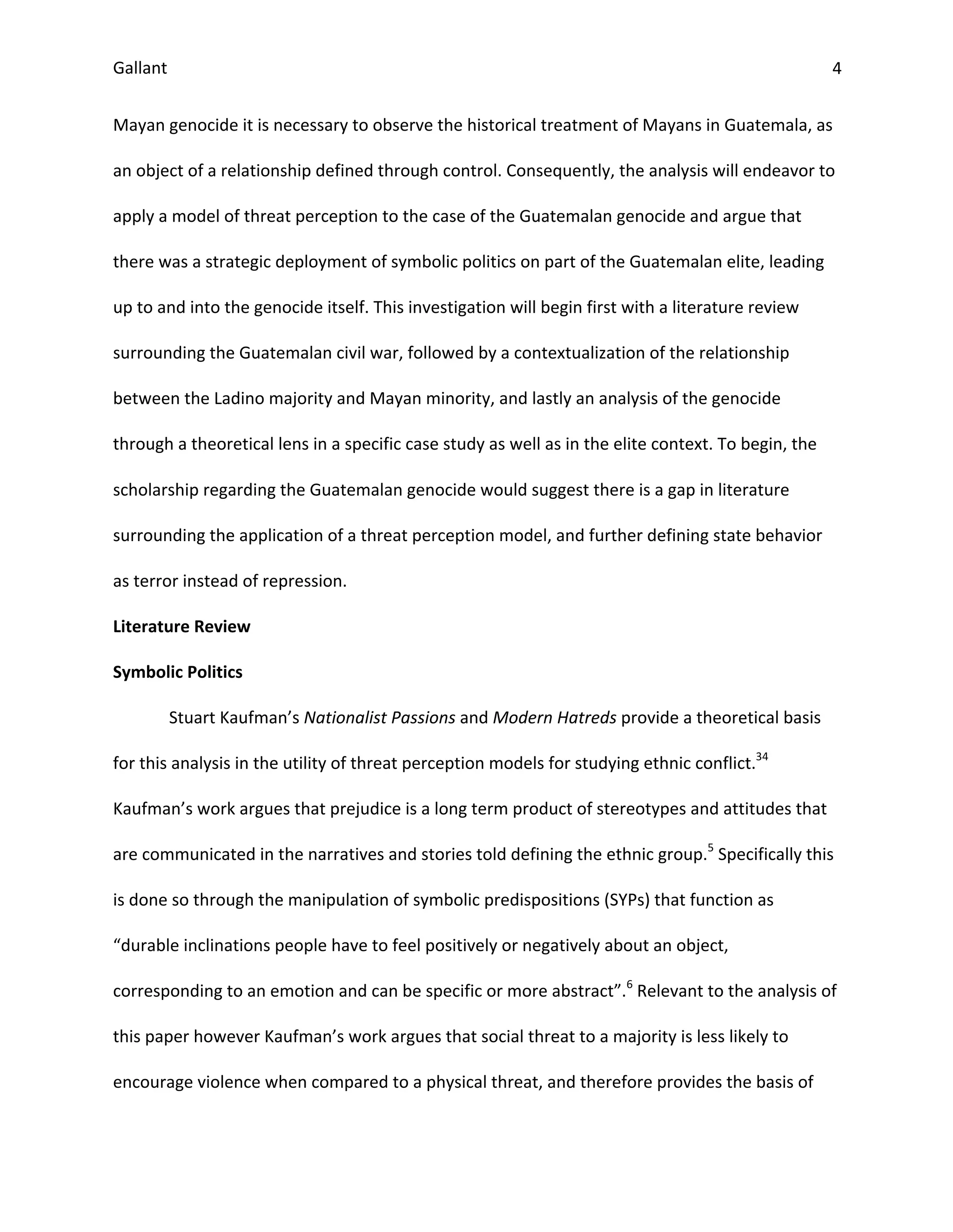 Threat Perception and the Guatemalan Genocide | PDF