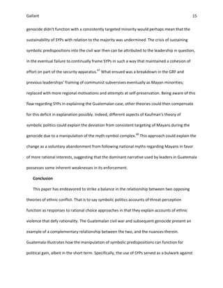 Threat Perception and the Guatemalan Genocide | PDF