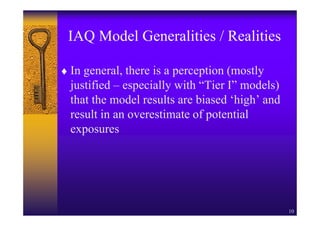 IAQ Modeling SOT | PPT