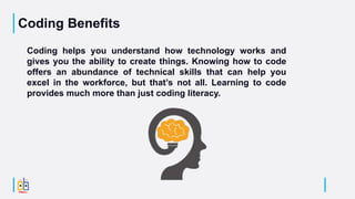 8 Benefits of Coding | PPTX