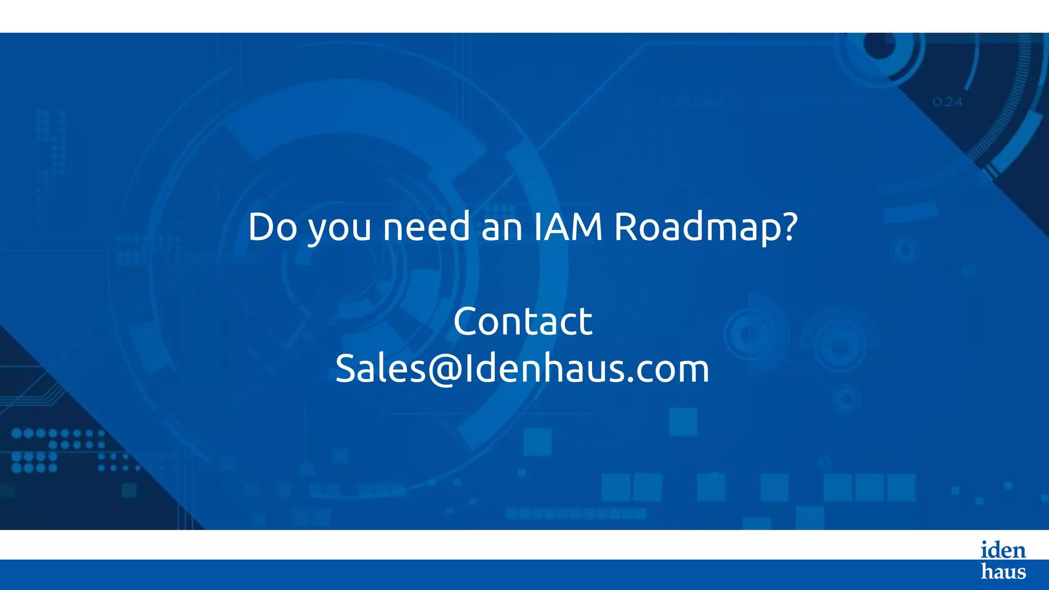 8 Benefits of an Identity and Access Management Roadmap | PPTX