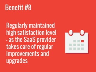 8 benefits of SaaS - Software as a Service | PPT