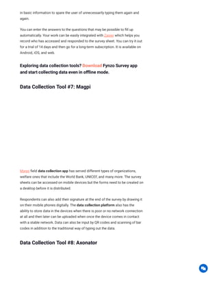 Data collection software