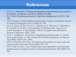 Presentation - Bi-directional A-star search | PDF