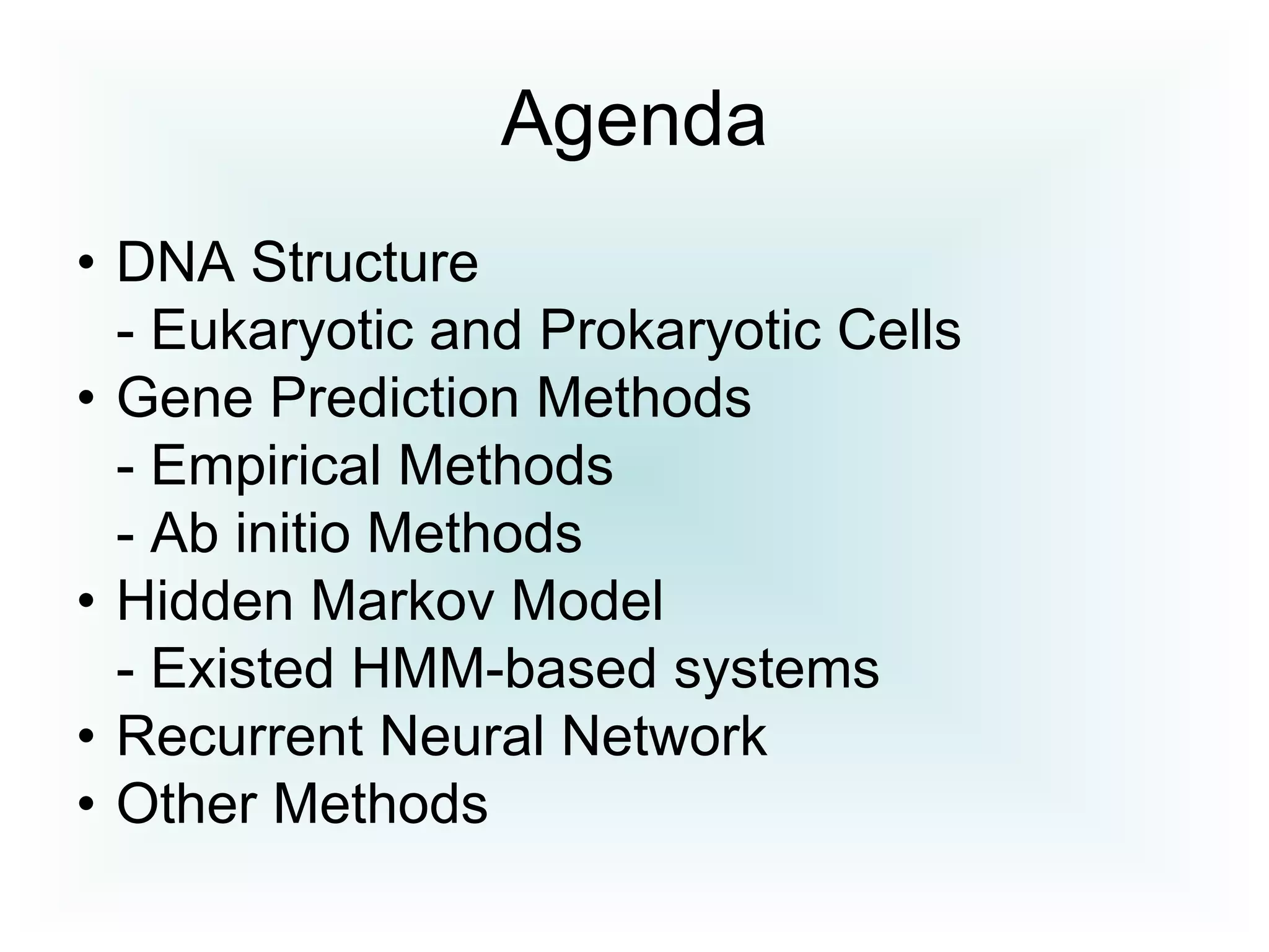 Gene Prediction Using Hidden Markov Model And Recurrent Neural Network