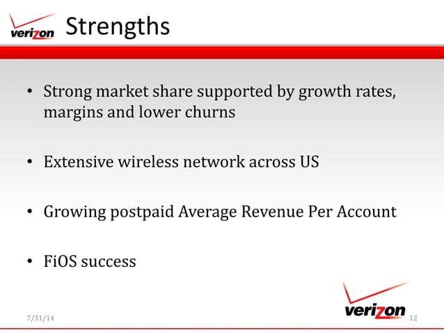Verizon Presentation_Team9Final | PPTX | Phone Services | Home Utilities
