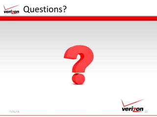 Verizon Presentation_Team9Final | PPTX | Phone Services | Home Utilities