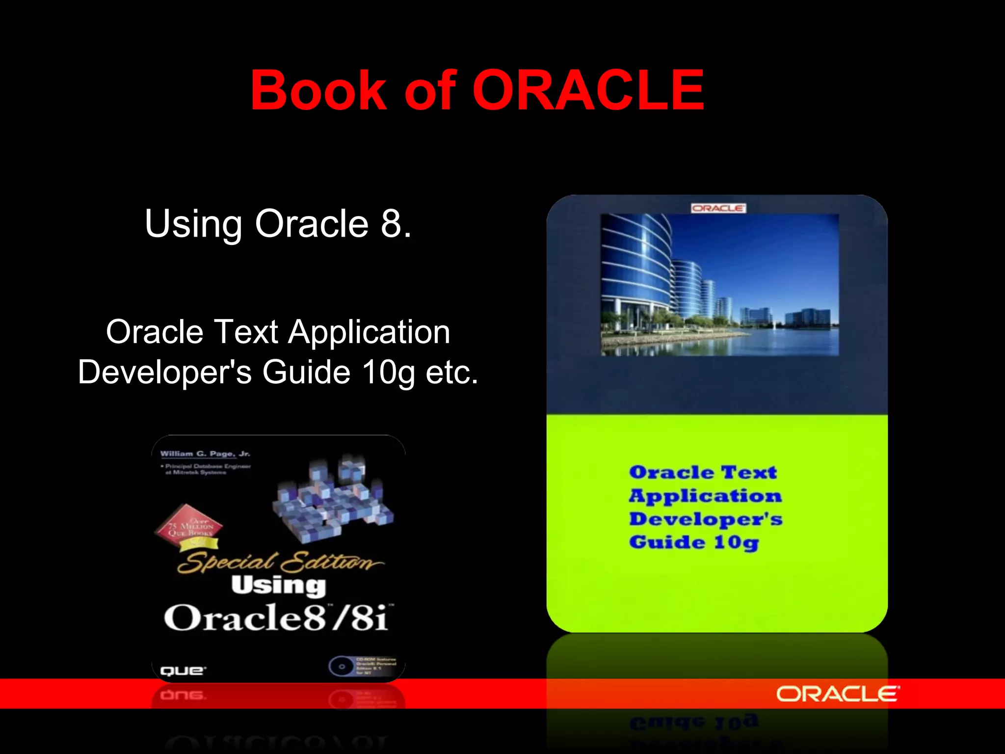 brief introduction on Oracle | PPT