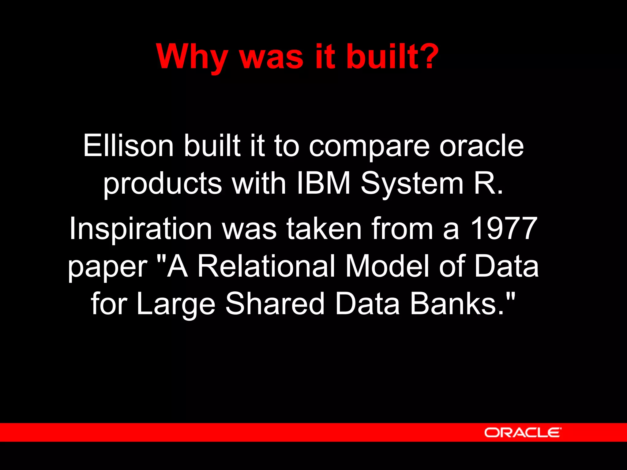 brief introduction on Oracle | PPT