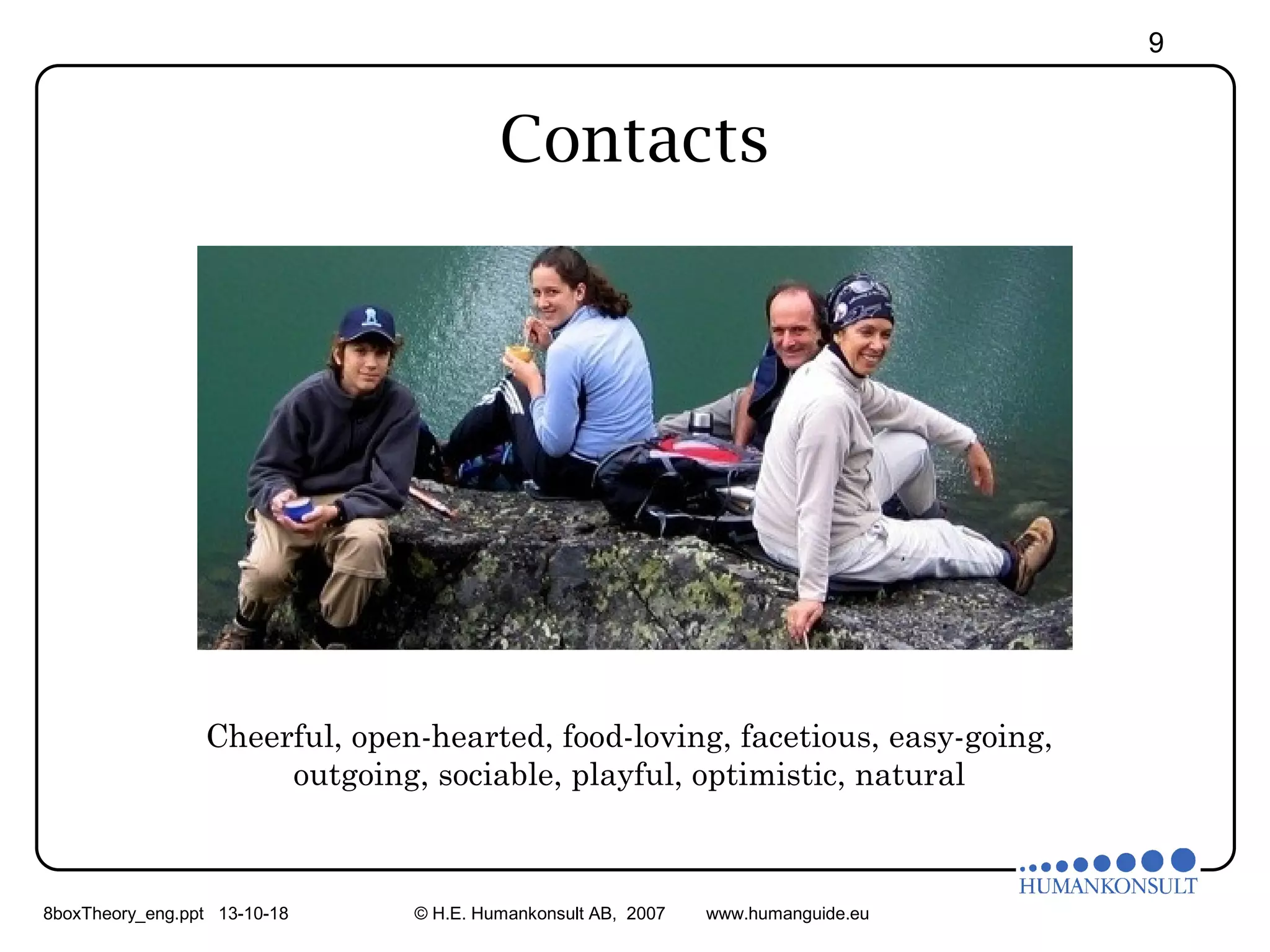 The Eight Boxes - a Personality theory | PPT