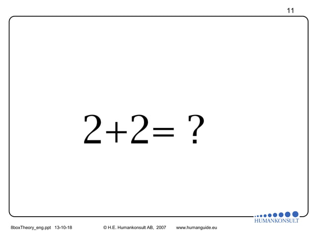 The Eight Boxes - a Personality theory | PPT | Chemistry | Science