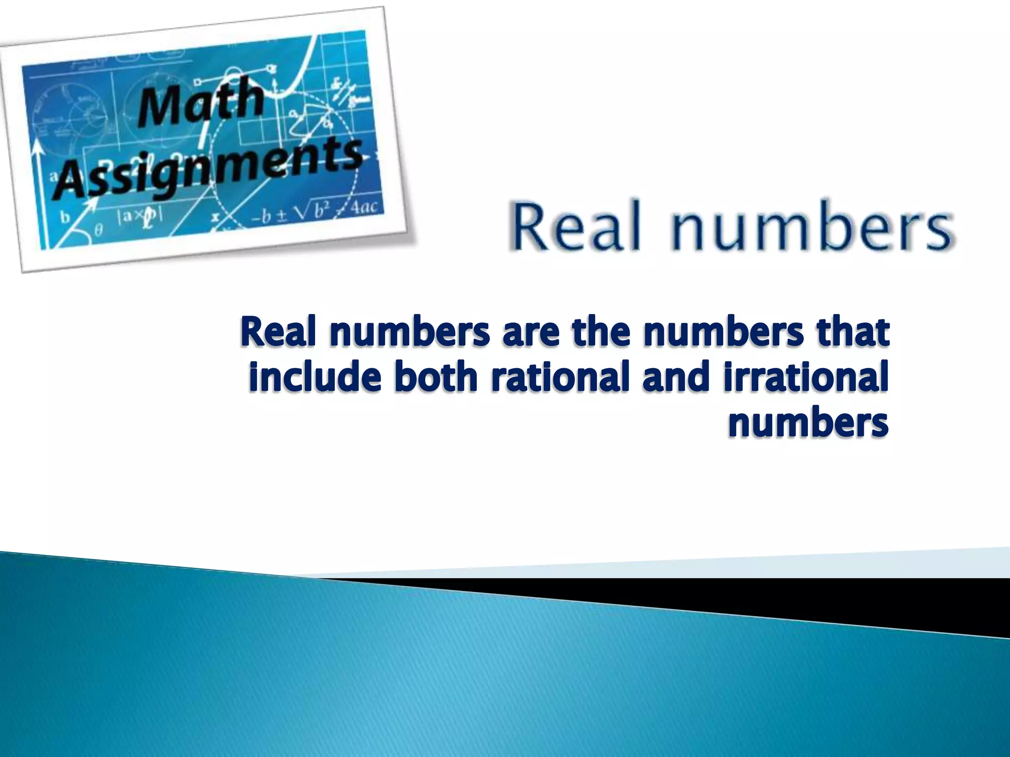 Real numbers | PPT
