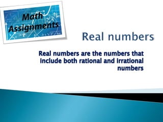 Real numbers | PPT