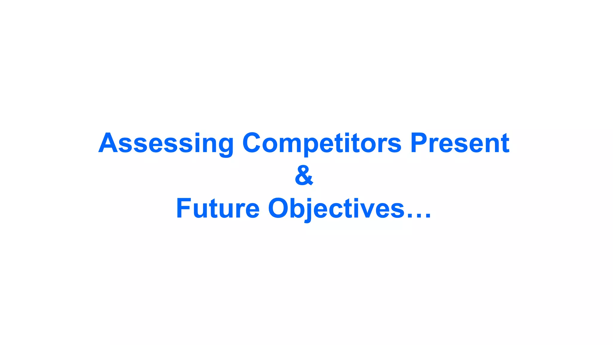 8B Strategic Product Management - Competitors Present & Future ...