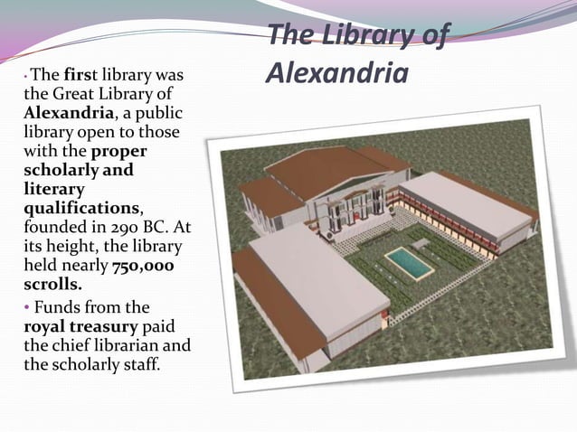 Libraries in ancient Greece and Rome | PPSX