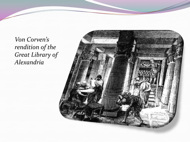 Libraries in ancient Greece and Rome | PPSX