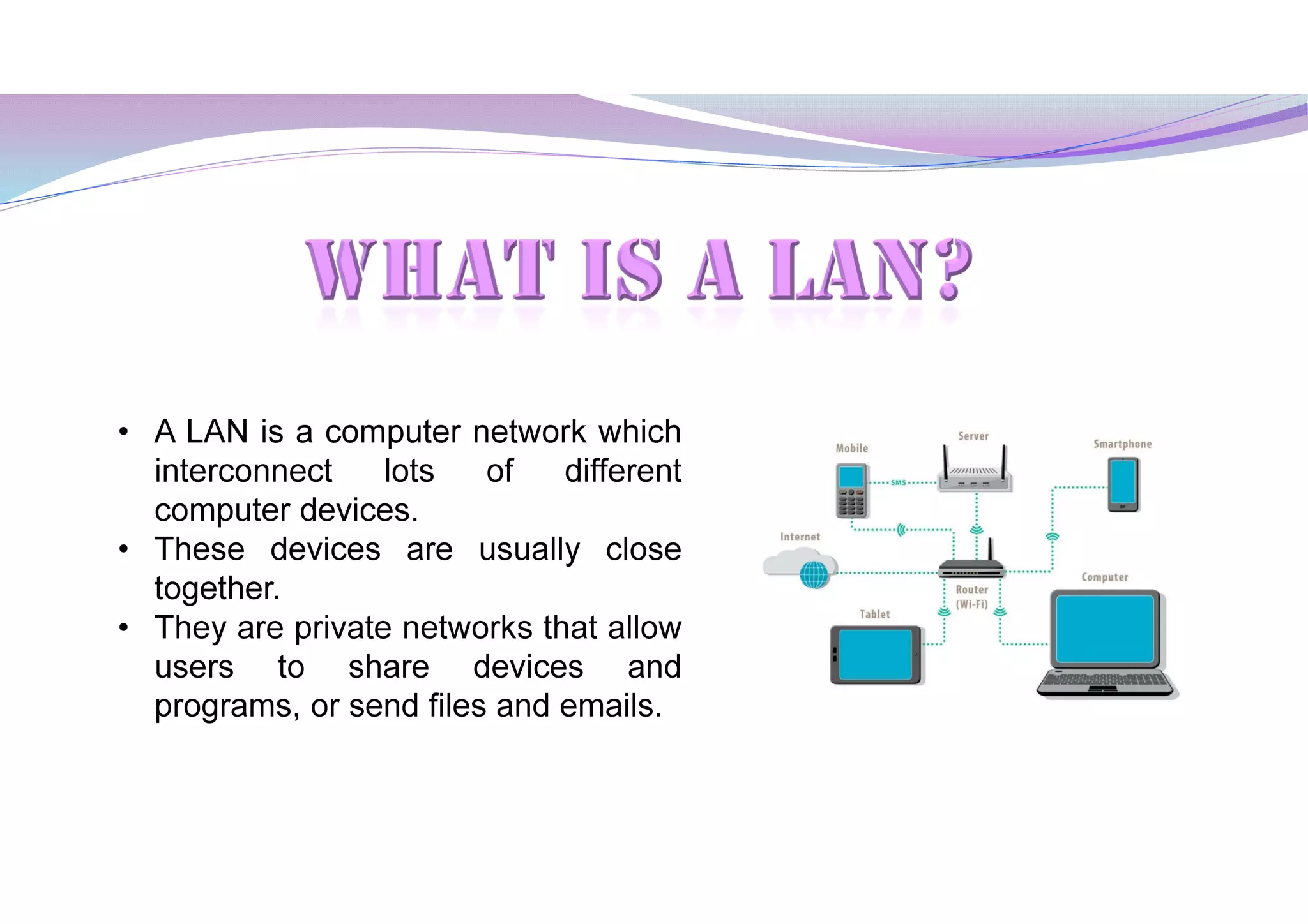 Typical elements in a LAN | PDF