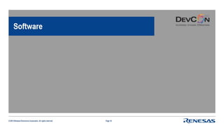 Renesas Software and Tools Overview | PPTX
