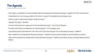 Pre: How to Build a Real Product Using the Renesas Synergy Platform | PPTX