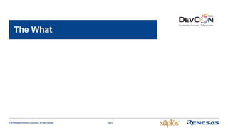 Pre: How to Build a Real Product Using the Renesas Synergy Platform | PPTX