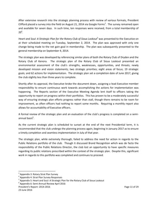 President's Report 2014-2016 | PDF