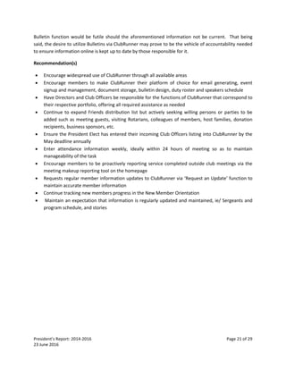 President's Report 2014-2016 | PDF