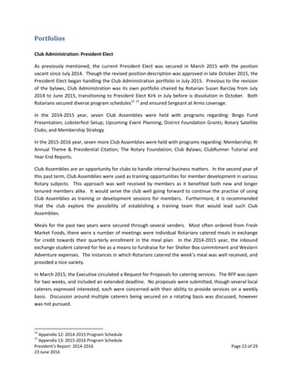 President's Report 2014-2016 | PDF