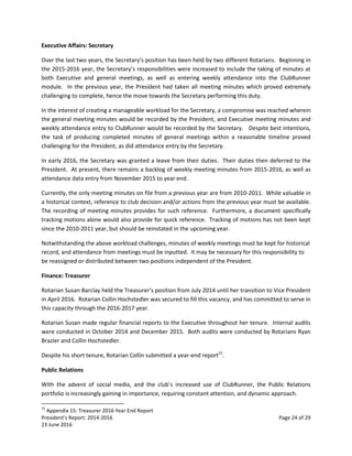 President's Report 2014-2016 | PDF