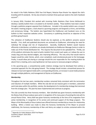 President's Report 2014-2016 | PDF