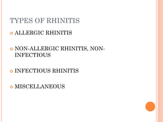 RHINITIS | PDF