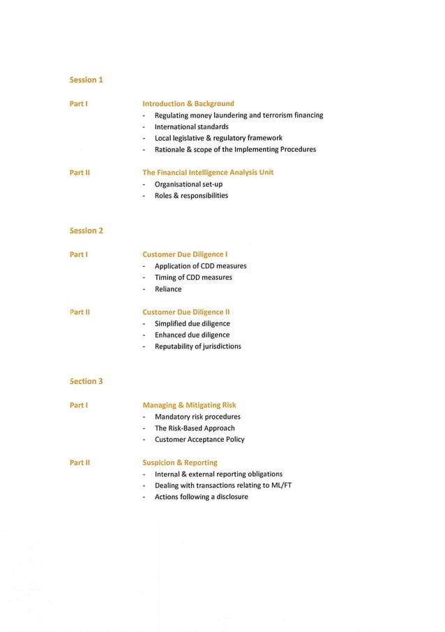 AML & CFT Course Malta | PPT